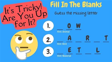 part 1 can you fill in the missing letters missing letter game a