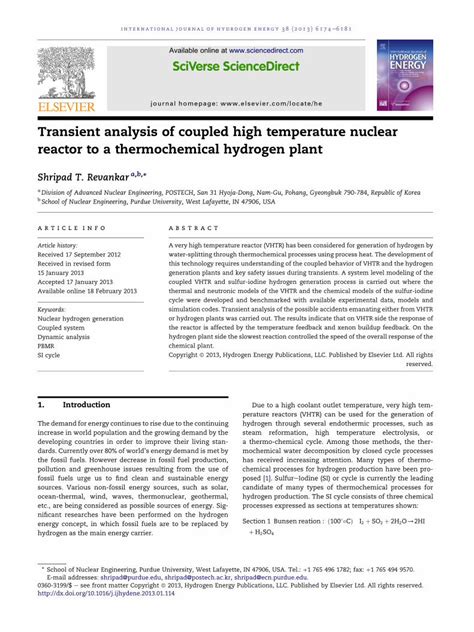 Pdf Transient Analysis Of Coupled High Temperature Nuclear Reactor To