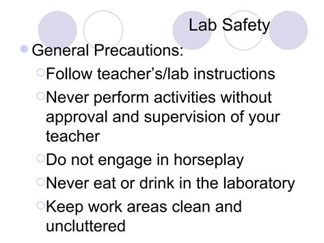 Scientific Method Lab Safety PPT