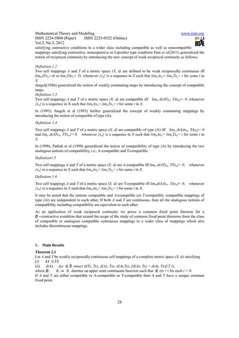 Mon Fixed Points Of Weakly Reciprocally Continuous Maps Using A Gauge Function Pdf
