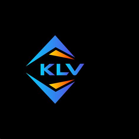 Klv Abstract Technology Logo Design On Black Background Klv Creative