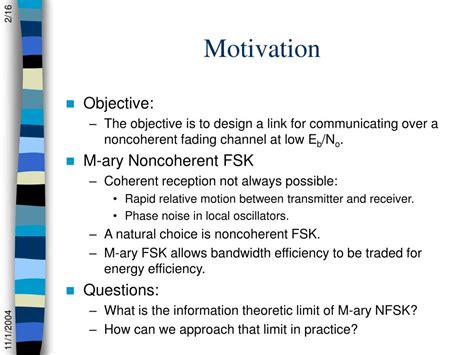 Ppt Towards The Capacity Of Noncoherent Orthogonal Modulation Bicm