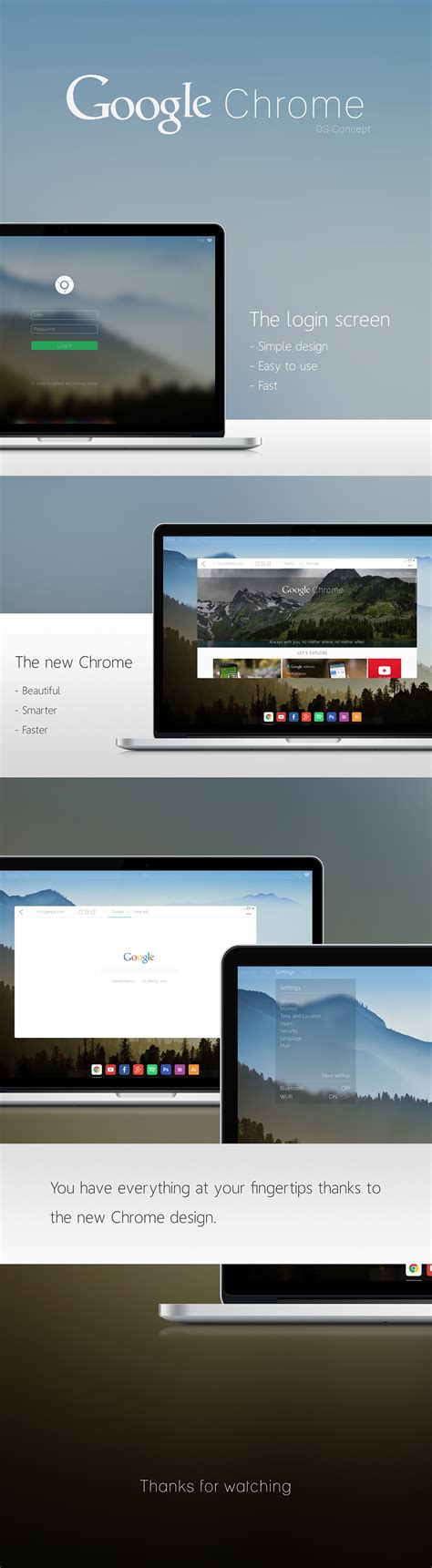 Google Chrome OS Concept On Behance Google Chrome OS Concept On Behance