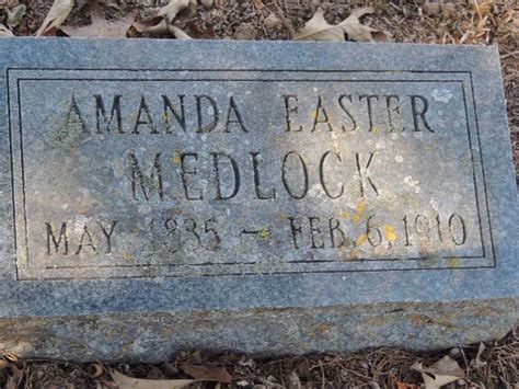 Amanda Easter Mullins Medlock 1839 1910 Find A Grave äreminne