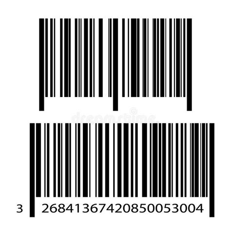 Realistic Barcode Set Icon Stock Vector Illustration Of Item 136396882