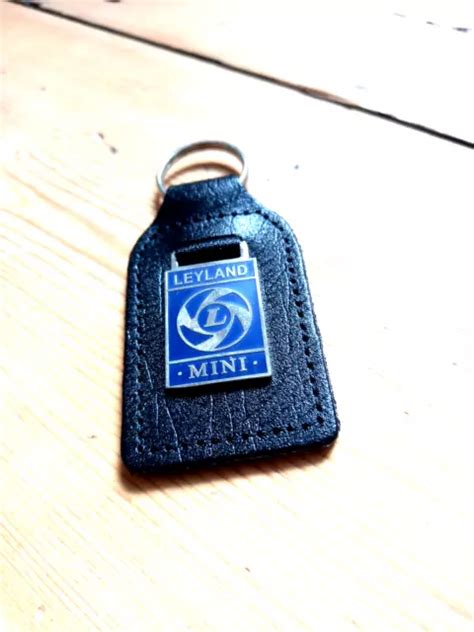 Classic Mini Cooper S Bl Leyland 1275 Gt Leather Key Ring Fob Works Bmc