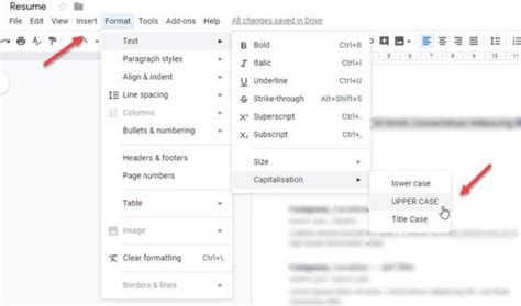 How To Change The Case Of Text In Word And Google Sheets