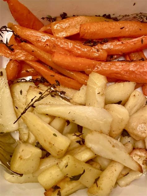 Carrots And Parsnips With Maple Syrup And Thyme Sherrys Kitchen Table