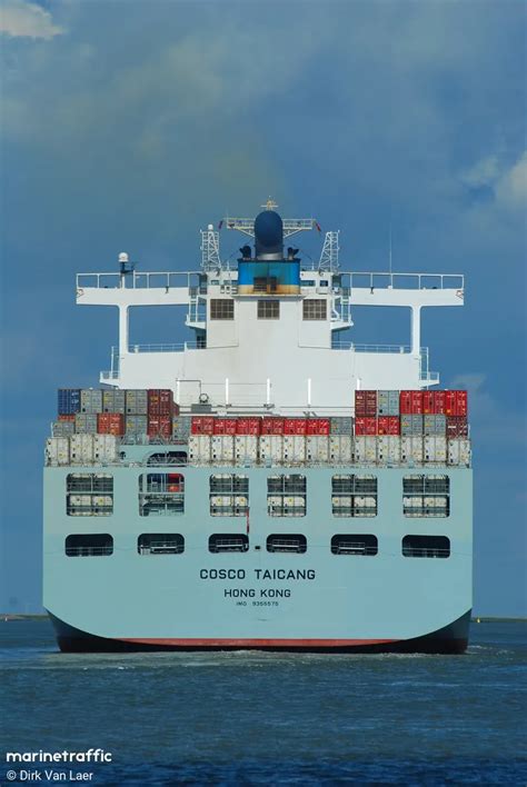 Ship Cosco Taicang Container Ship Registered In Hong Kong Vessel
