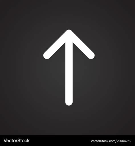 Up Arrow Icon Black