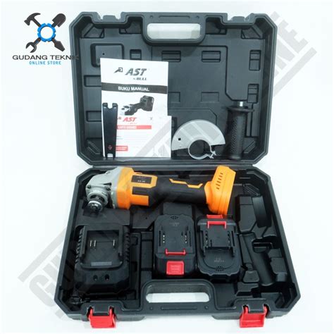 Jual Gerinda Tangan BATERAI Variable Speed 4 AS98 AST Angle Grinder Disc CORDLESS Mesin