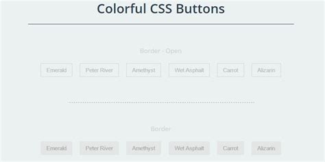 Colorful Css Buttons