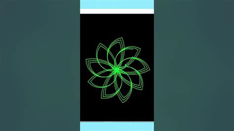 Python Turtle Graphics Code Green Flower Design Youtube
