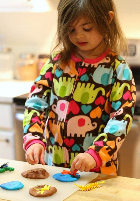 Playdough Bug Fossils Playdough Bugs Preschool Science