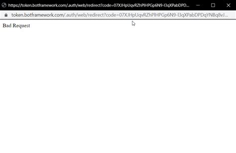 WebChat SSO Enterprise Returns Bad Request From Token Botframework