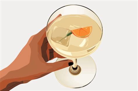 Premium Vector Hand Holding Cocktail Glass