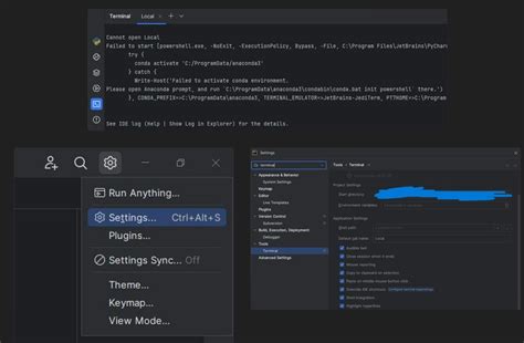 Windows PyCharm Can T Open Local Terminal Failed To Start Cmd Exe Stack Overflow