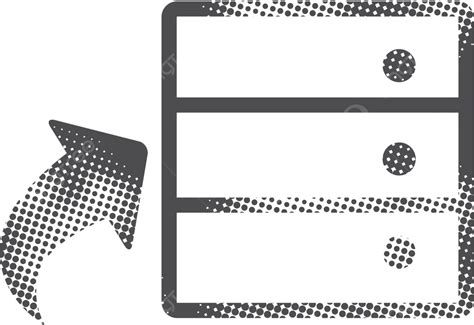 Halftone Icon Database Digital Networking Data Vector Digital