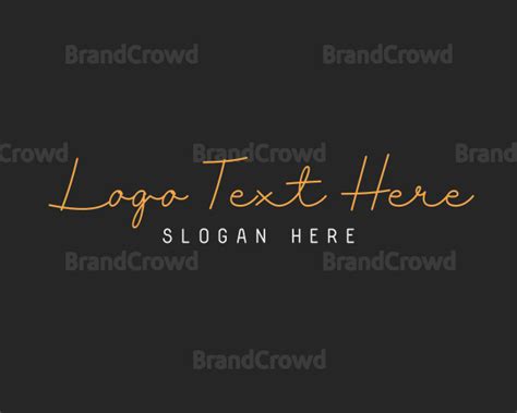 Classy Signature Cursive Logo Brandcrowd Logo Maker
