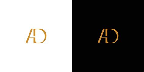 Modern And Elegant Letter Ad Initials Logo Design 7796265 Vector Art At