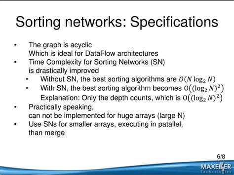 Ppt Sorting Networks For Maxeler Dataflow Supercomputer Authors