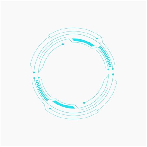 Premium Vector Futuristic Tech Circle