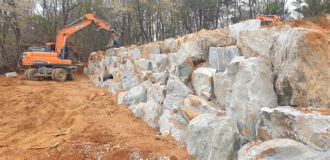 전원주택 조경석쌓기 석축 공사 엄지척~ 네이버 블로그