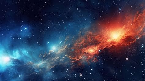 銀河和宇宙 3d 插圖令人驚嘆的星空地平線 紅色星系 恆星 銀河星背景圖片和桌布免費下載