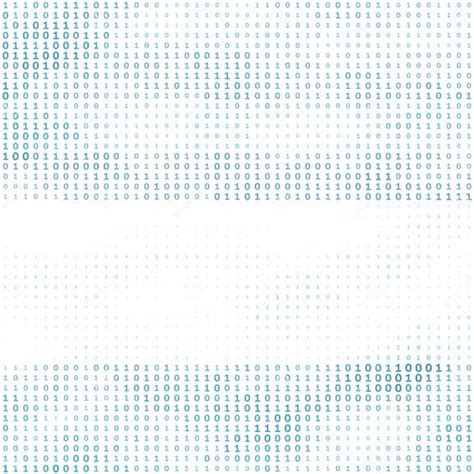digital binary background by ones and zeros vector pattern stock