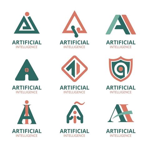 평면 디자인 Ai 로고 템플릿 컬렉션 무료 벡터