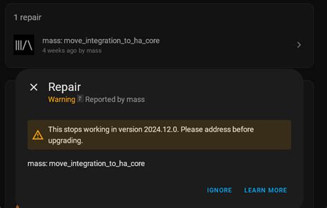 Music Assistant Switch Over To The Add On Error Configuration Home Assistant Community