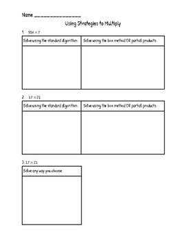 Using Strategies To Multiply By ForeverFunin Th TPT