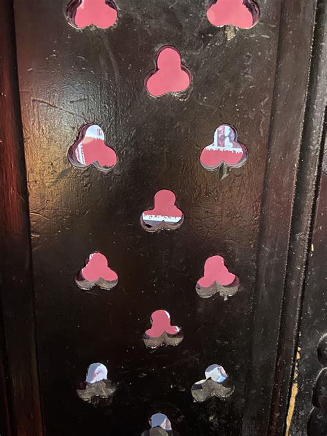 The Lattice Shape On This Door R Mildlypenis