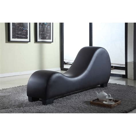 Faux Leather Stretch Chaise Yoga Chair Wayfair