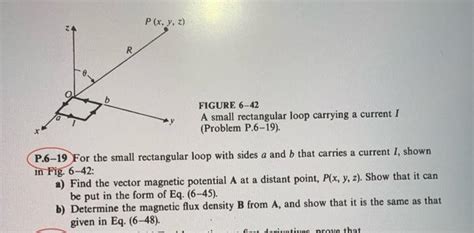 solved figure 6 42 a small rectangular loop carrying a