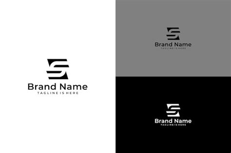 추상적인 라인 글자 S ⁇ 터 로고 프리미엄 벡터