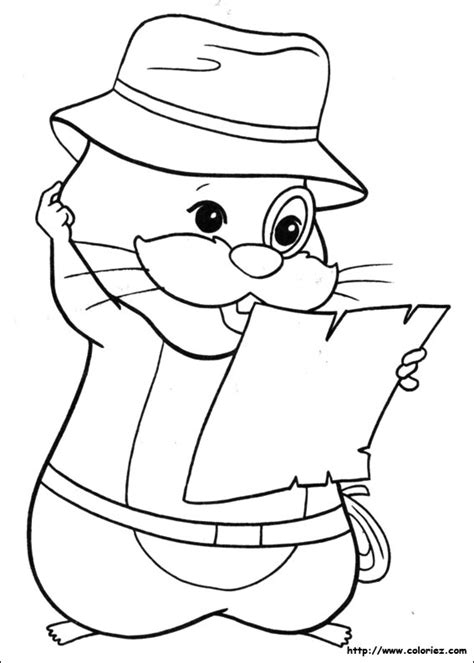 Dessins Gratuits Colorier Coloriage Hamster Imprimer