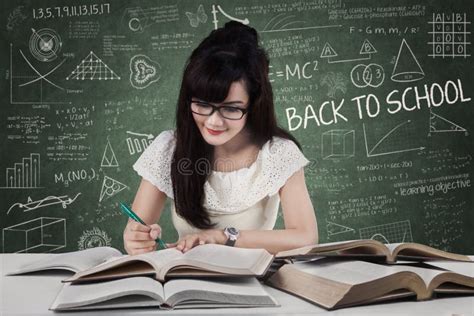 Student Start To Study In Class 1 Stock Image Image Of College Adult