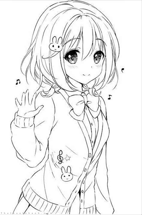 Ảnh Anime Không Màu Dễ Thương Độc Đáo MiỄn BÀn CÃi