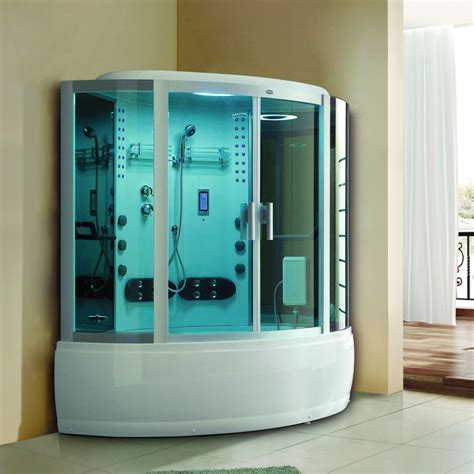 Freestanding Multifunctional Shower Tempered Glass Sauna Steam Room