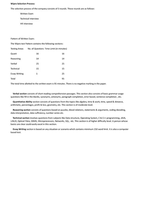 Copy Of Wipro Https Youtube Com Watch V PNJM P K L Wipro Selection Process The