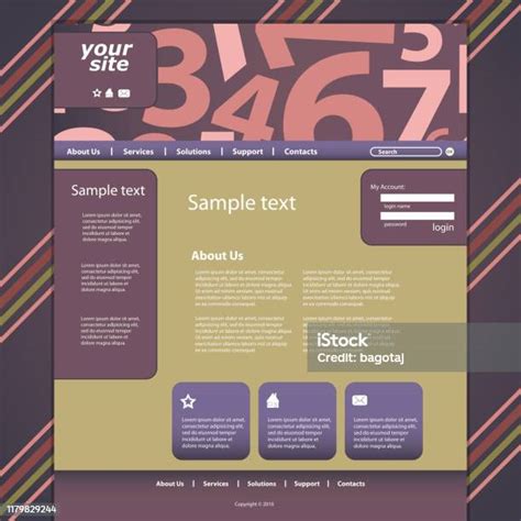 1 ページの Web サイト テンプレート Guiのベクターアート素材や画像を多数ご用意 Gui Html つながり Istock
