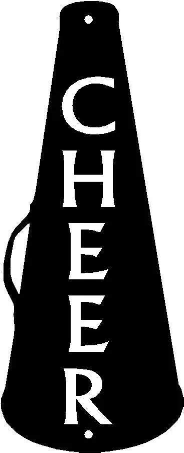 Cheer Cone Sport Silhouettes Wall Art The Metal Peddler