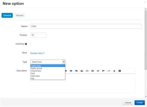How To Create A Product Option CS Cart 4 3 X Documentation