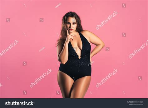 Sexy Plus Size Fashion Model Black Stock Photo Shutterstock