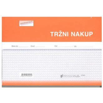 VII A NCR TRŽNI NAKUP Blok x listova x cm