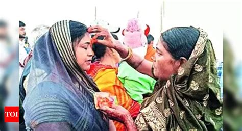 Dibrugarh Ghats Dibrugarh Ghats Bustle With Devotees On Chhath Puja