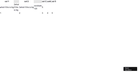 React Table Column Resizer Examples CodeSandbox