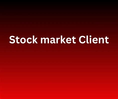 Stock Market Client Data Provider At ₹ 1500pack In Bilaspur Id 2852121973297
