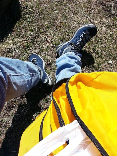 Premium Photo Low Section Of Woman Standing On Ground